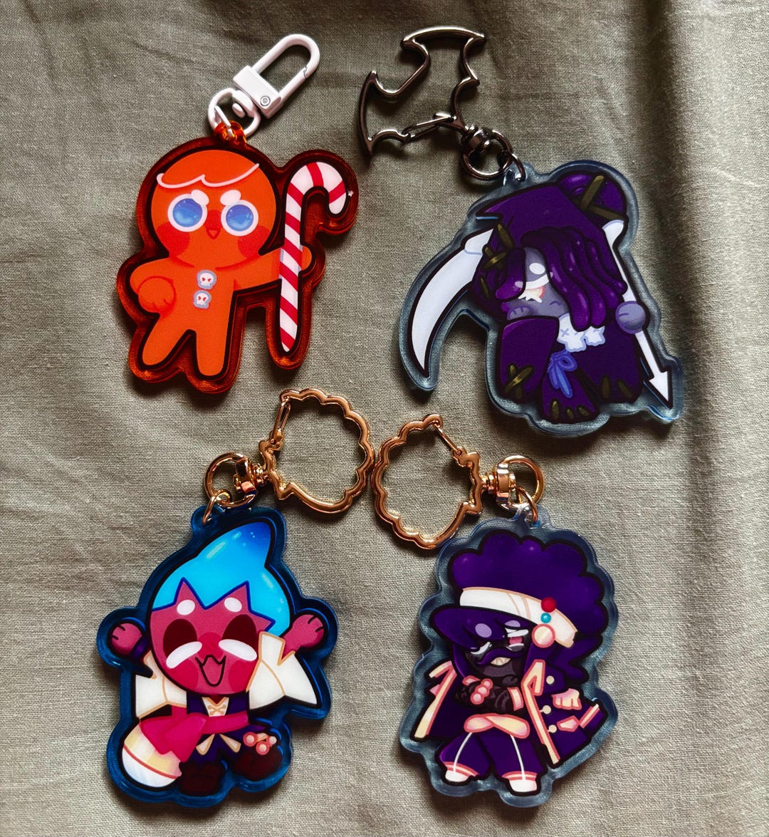 Cookie Run Kingdom Various Character Keychains - Etsy