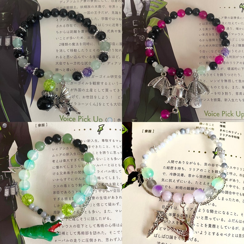 Twisted Wonderland Diasomnia Themed Beaded Bracelets - Etsy