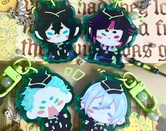 TWISTED WONDERLAND Diasomnia Lilia Silver Malleus Sebek 8.5x11 Art ...