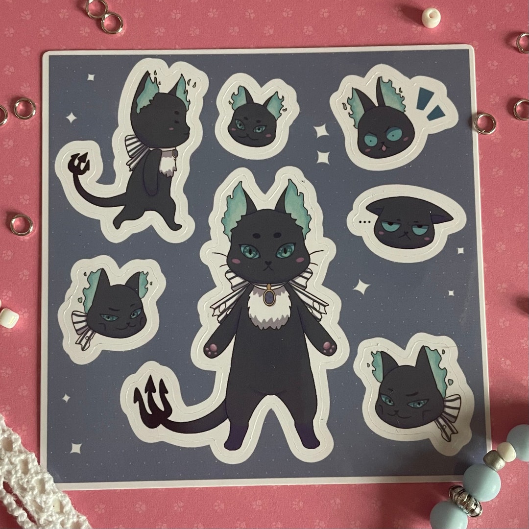 Twisted Wonderland Grim Sticker Sheet - Etsy