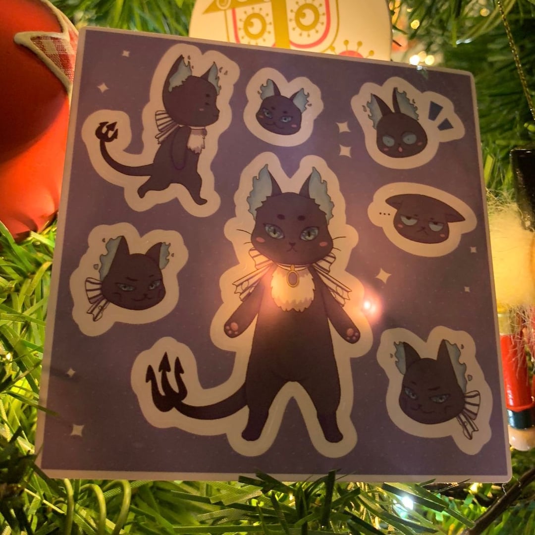 Twisted Wonderland Grim Sticker Sheet - Etsy