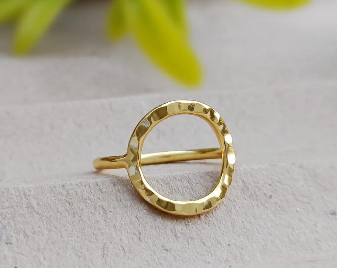 Large Circle Ring,stacking Rings,eternity Rings,silver/gold Circle Rings,simple Modern Rings ...