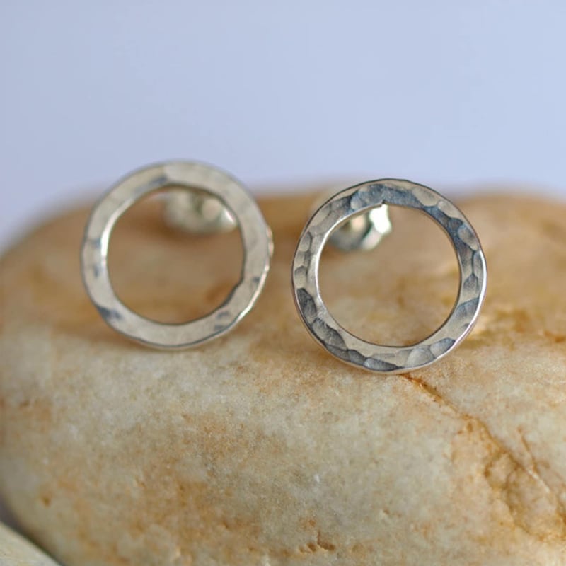 Circle Earrings - Etsy