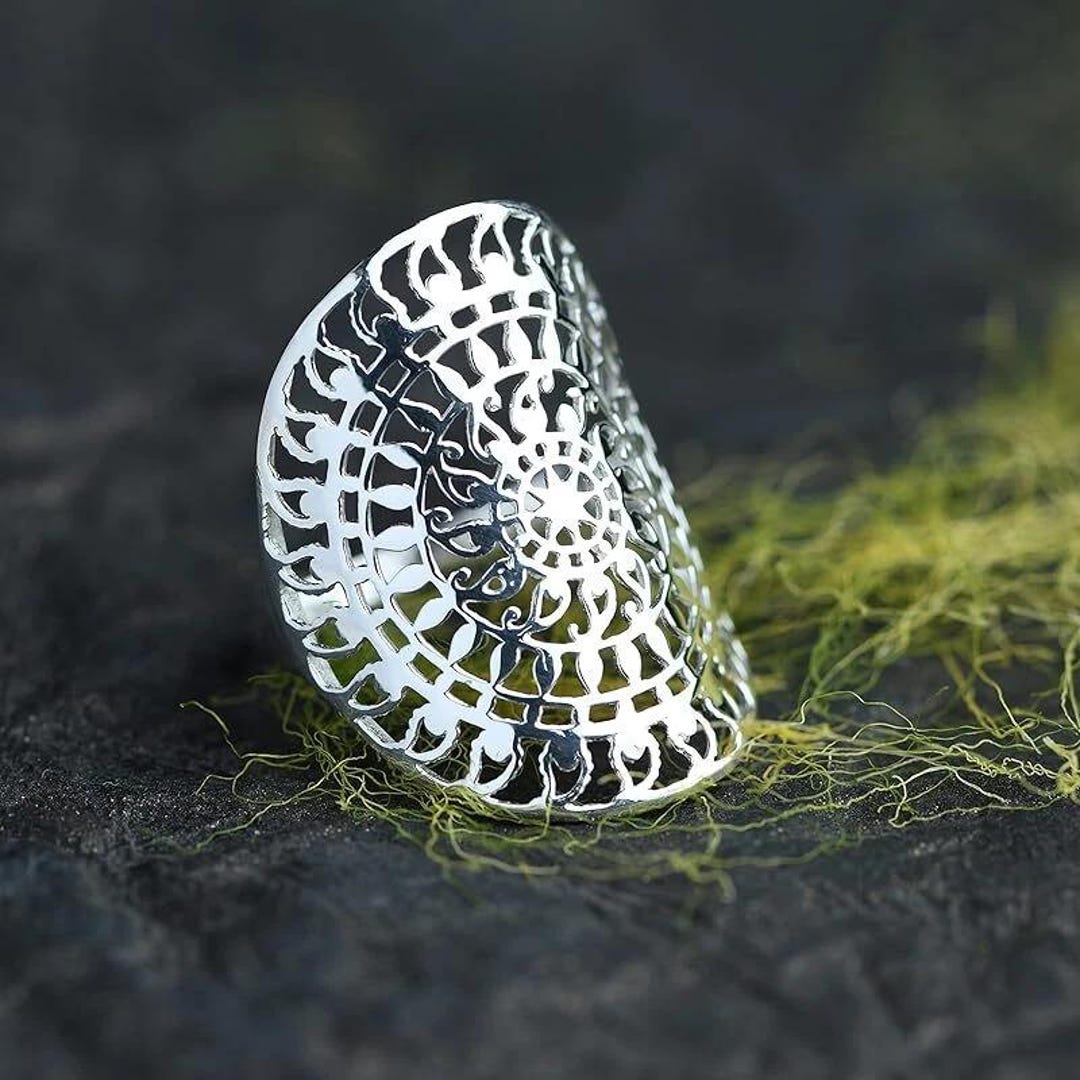 Mandala Rings / Silver Rings / Attractive Mandala Rings / Statement ...