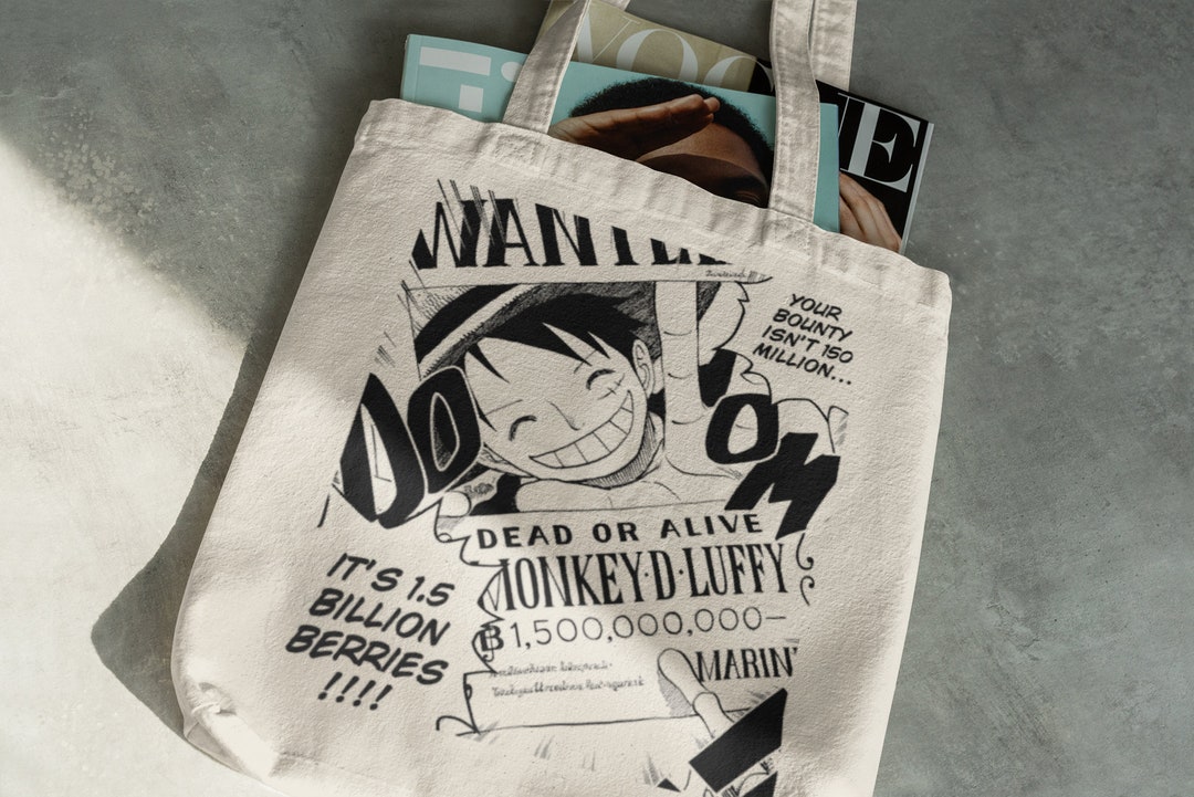One Piece Tote Bag Luffy Tote Bag Pirate Crew Tote Bag - Etsy