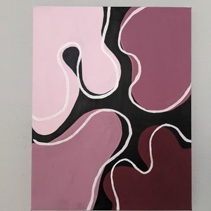 Canvas Painting Pink Acrylic. - Etsy