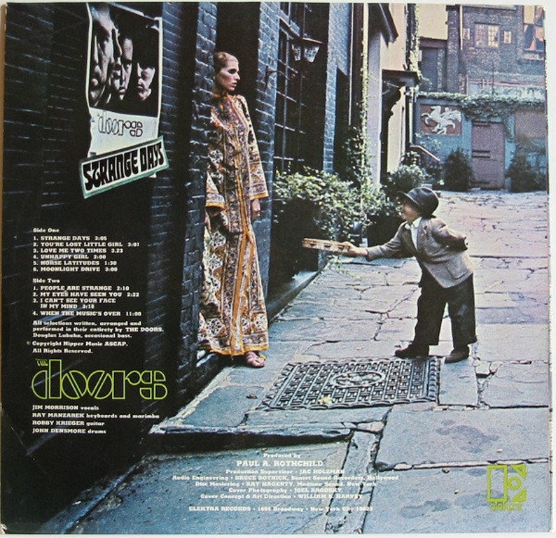 The Doors Strange Days Vinyl LP 12" Record Classic Album Early Pressing ...