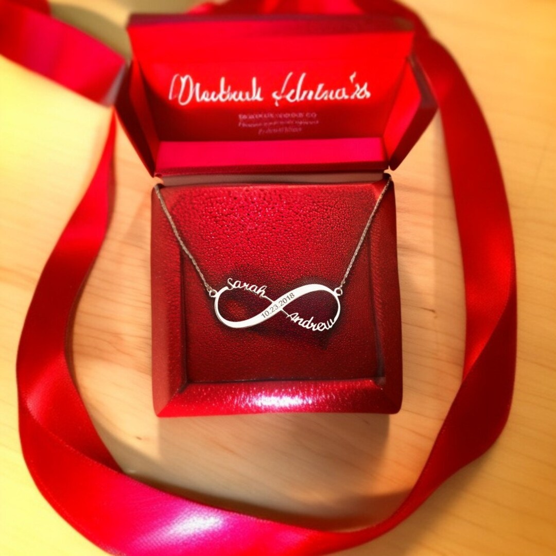 Infinity Name Necklace, Personalized Necklace, Sterling Silver, Gift ...