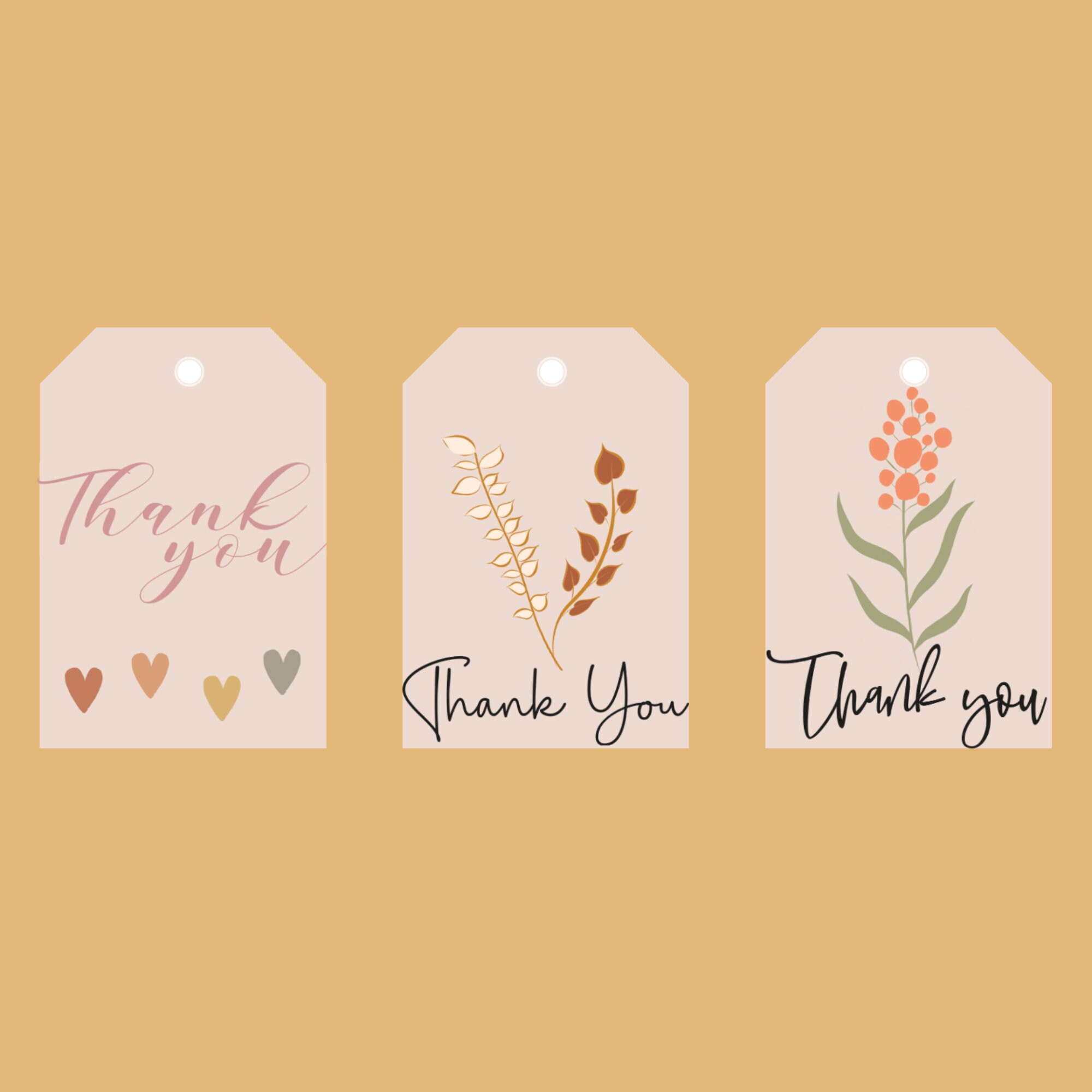 Boho Gift Tag, Boho Printable Christmas Gift Tags Set of 9, Printable ...