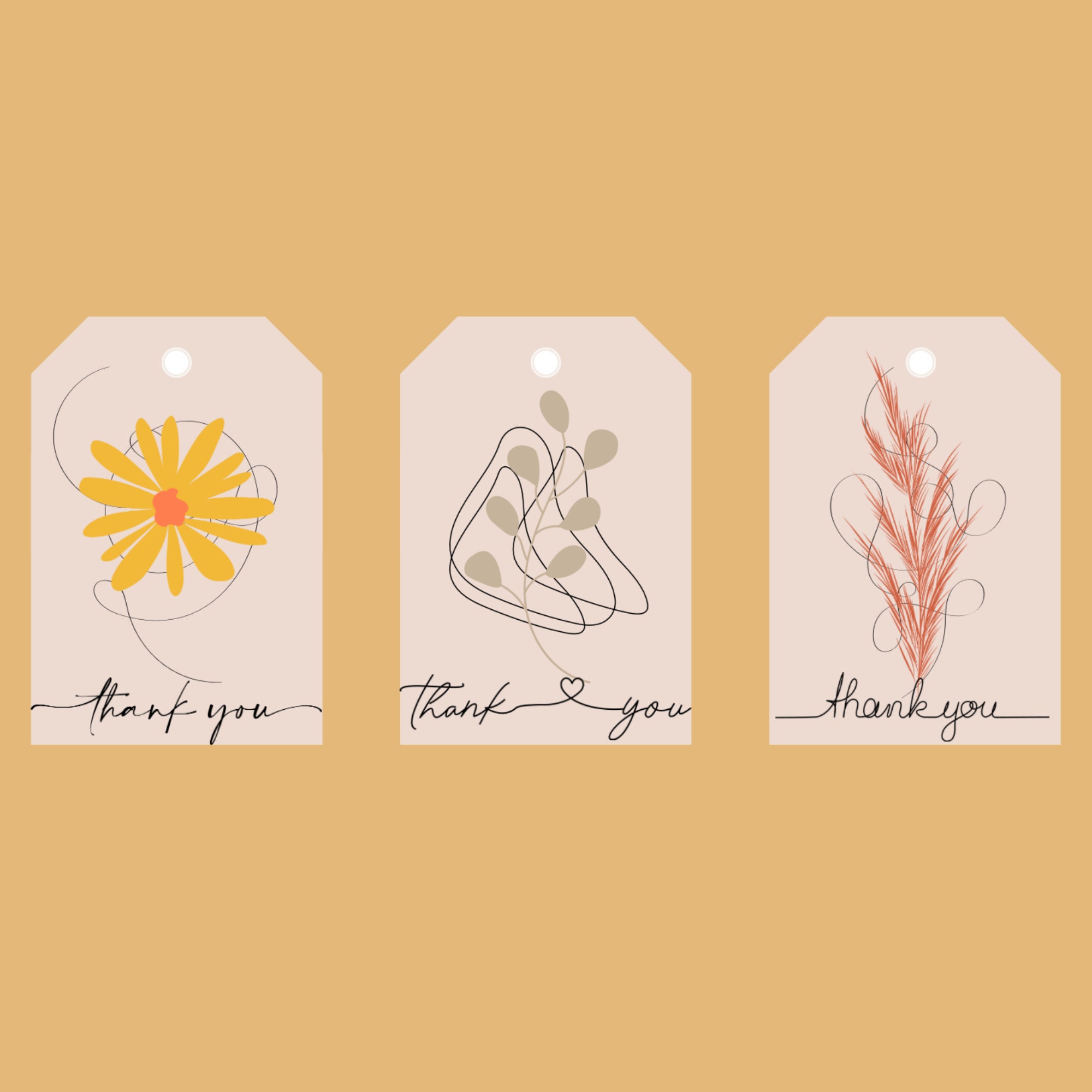 Boho Gift Tag, Boho Printable Christmas Gift Tags Set of 9, Printable ...