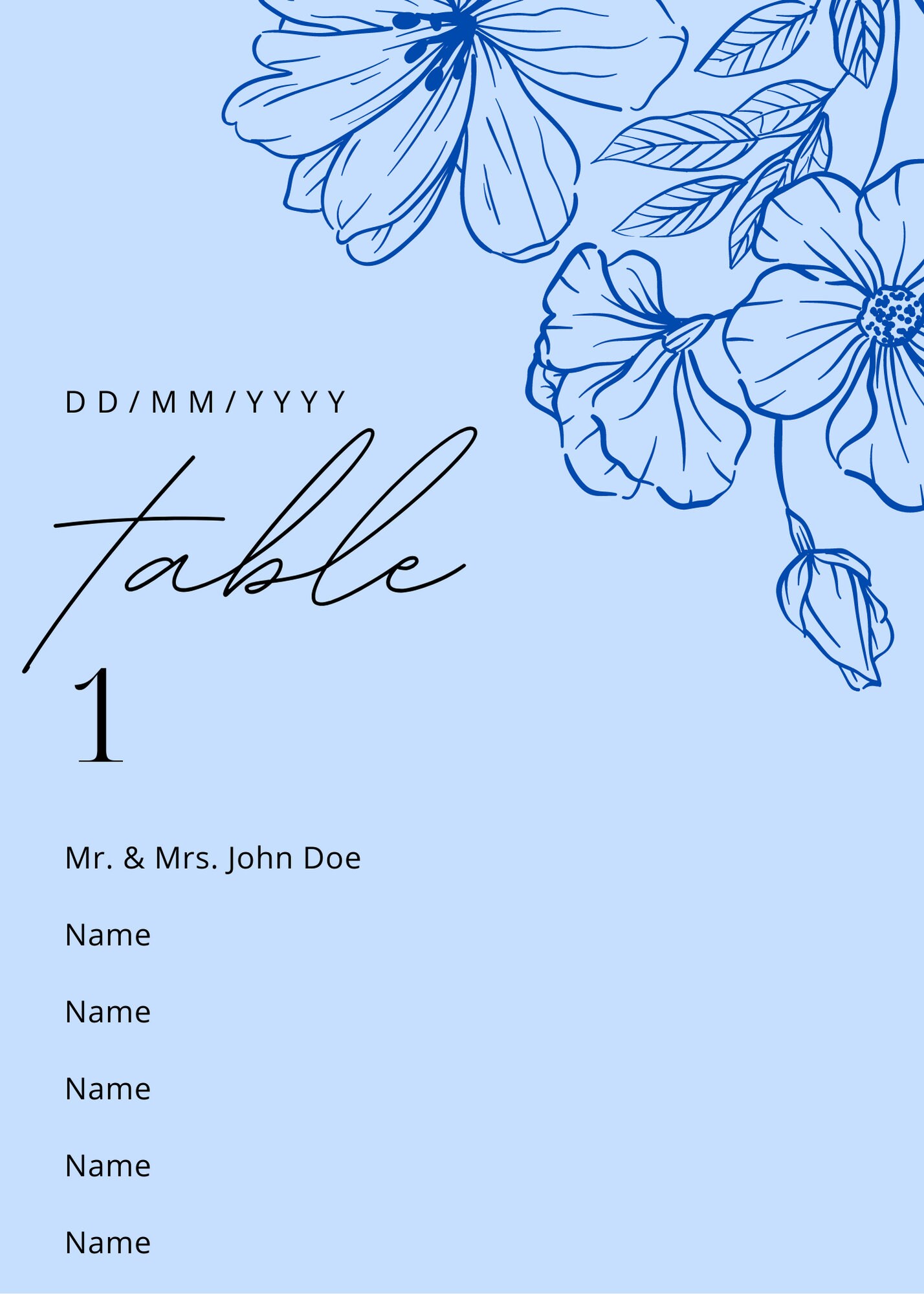 Taylor Reception Seating Chart Template - Etsy