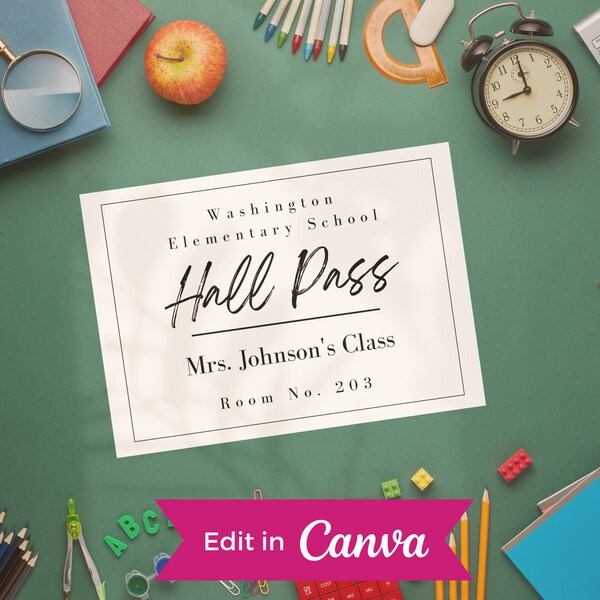 Printable Bathroom Pass - Etsy