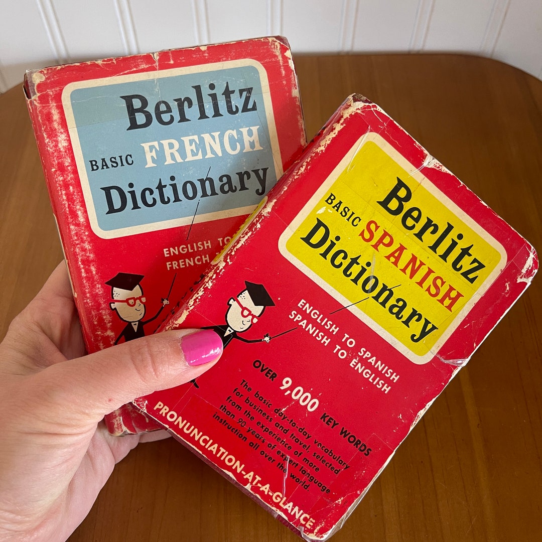 Vintage Berlitz Basic Dictionaries With Illustrations French and ...