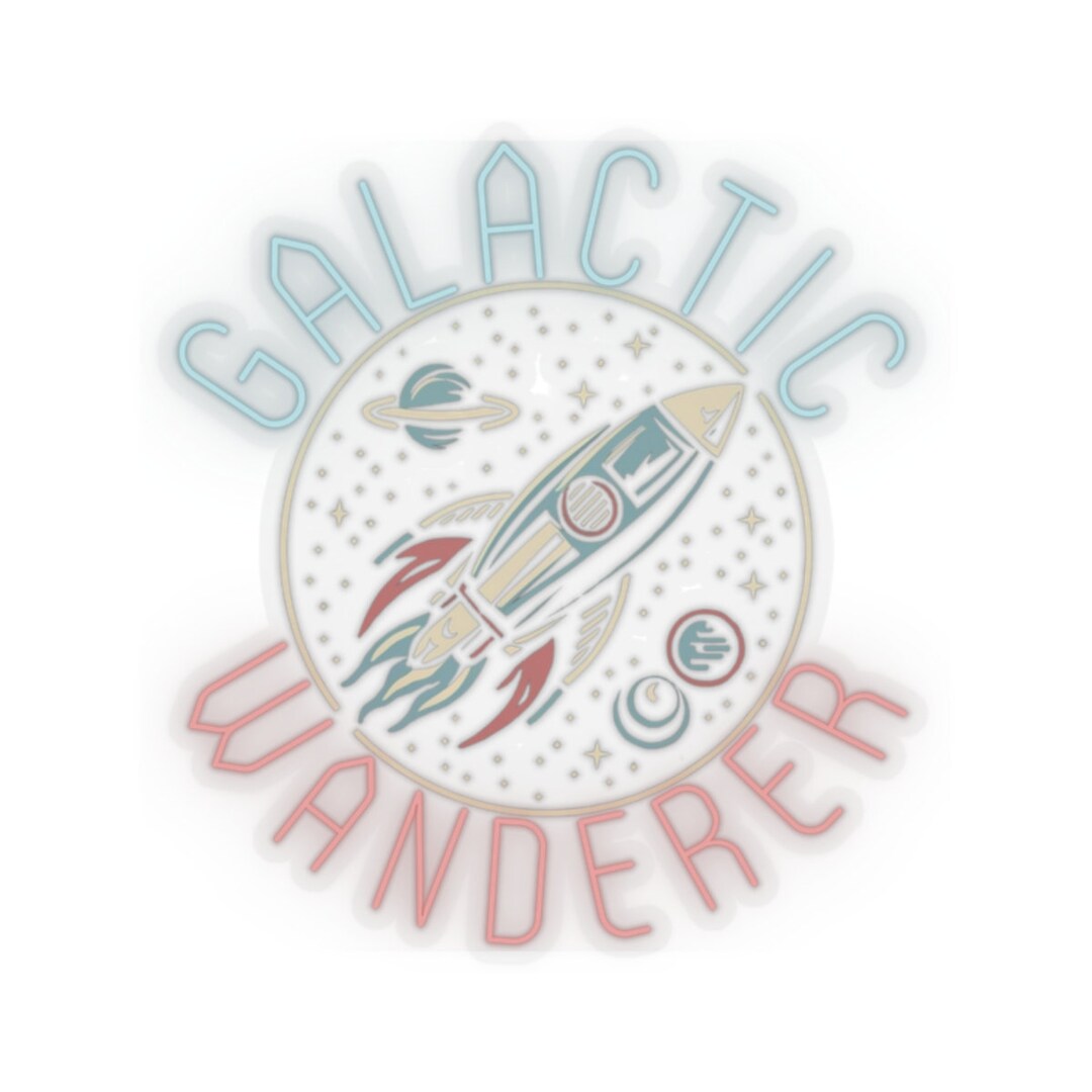 Galactic Wanderer Kiss-cut Stickers - Etsy