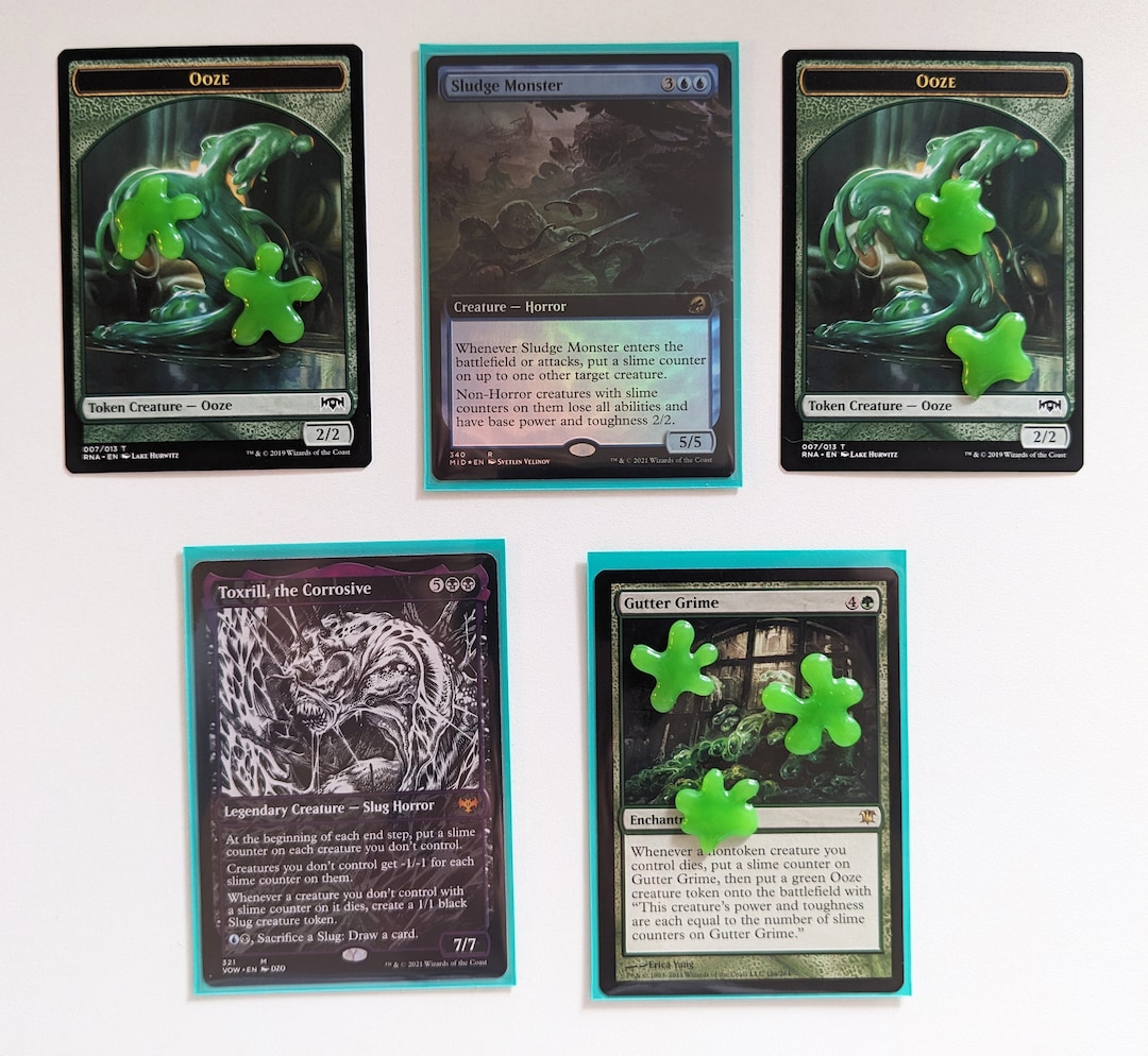 MTG Slime Counters (set of 12) – Toxrill, Commander & EDH Tokens - Etsy
