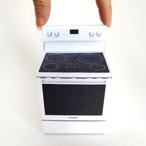 1:12 Kitchen Stove - Printable Dollhouse Furniture, DIY, Printable ...