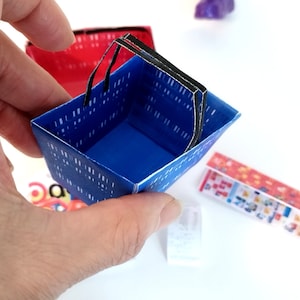 1 6 Scale, 2 Styles Hand-held Supermarket Grocery Shopping Basket ...