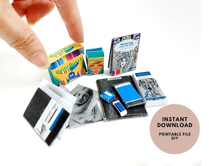 Miniature School Supplies, Barbie School Supplies, Doll School Supplies ...