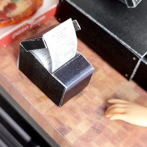 1:6 DIY Printable Cashier for Doll Shop Miniature Supermarket Fast Food ...