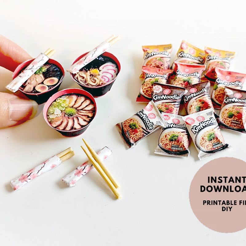 Ramen Noodle Miniature - Etsy UK