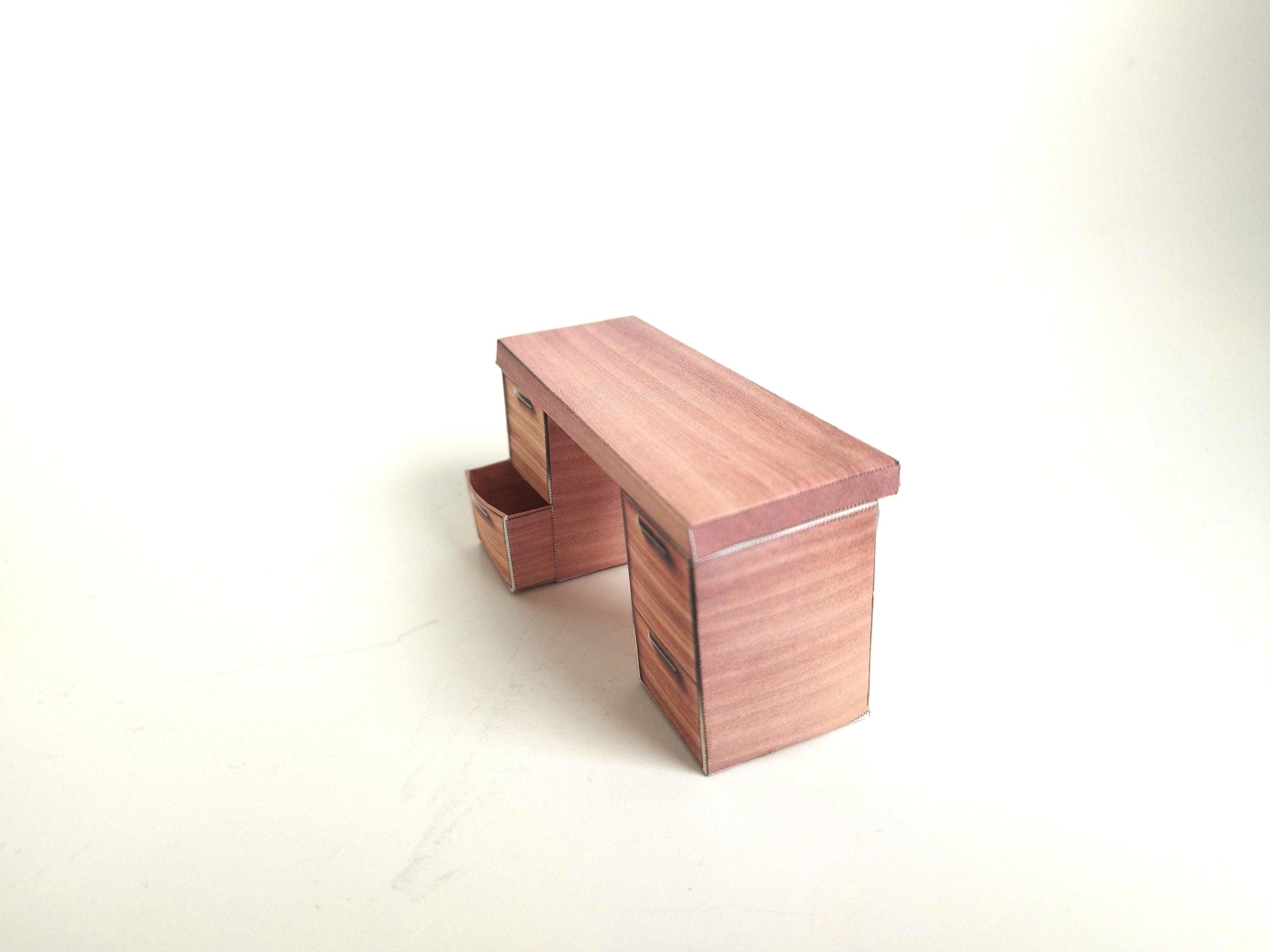 1:12 Bedroom Desk - Printable Dollhouse Furniture, DIY, Printable ...