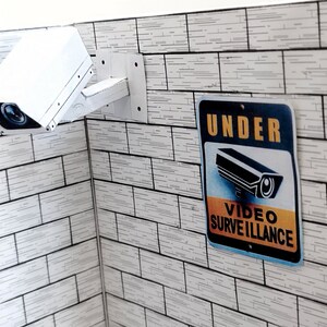 Printable 3 Items CCTV Set, Camera Set for Dollhouse Security ,1:6 ...