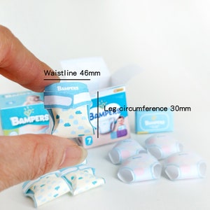 1:6 Baby Set With Diapers and Wipers (template), Newborns, Infants ...