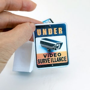 Printable 3 Items CCTV Set, Camera Set for Dollhouse Security ,1:6 ...