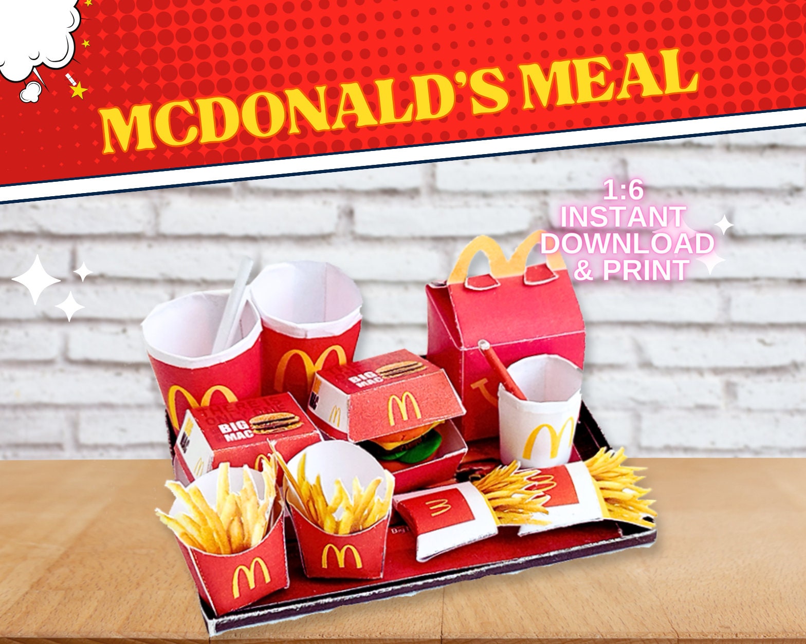 Big Mac Box Template