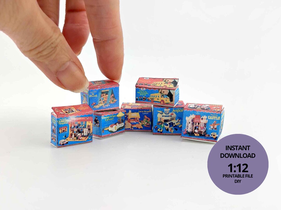 1:12 1970 Vintage Classic Toy Box, Newborns, Infants, Babies, for ...