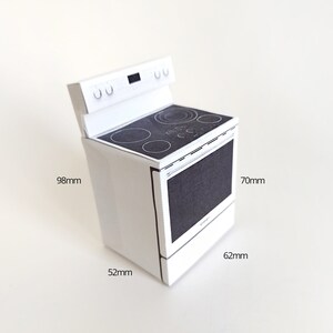 1:12 Kitchen Stove - Printable Dollhouse Furniture, DIY, Printable ...