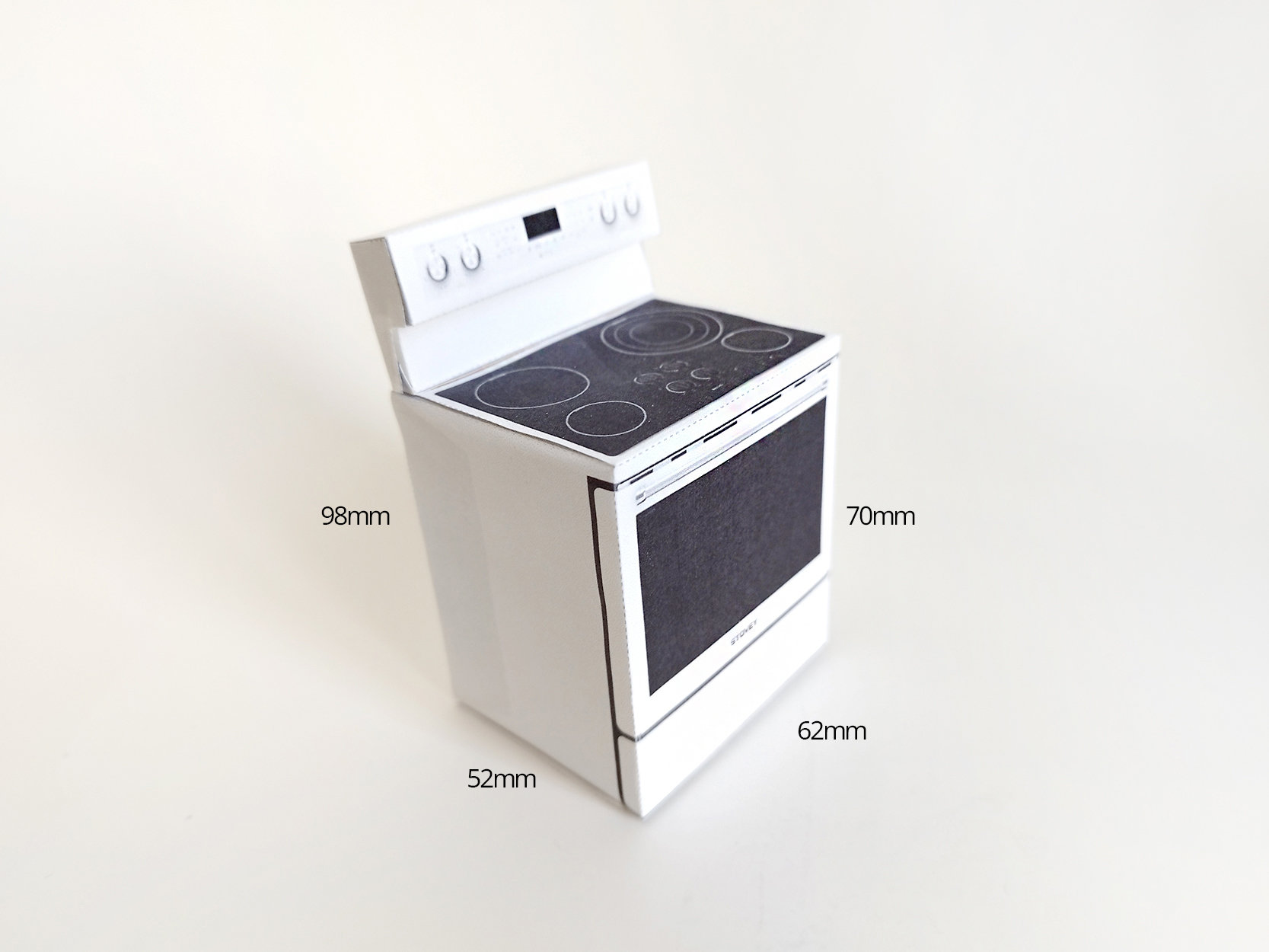 1:12 Kitchen Stove Printable Dollhouse Furniture, DIY, Printable ...