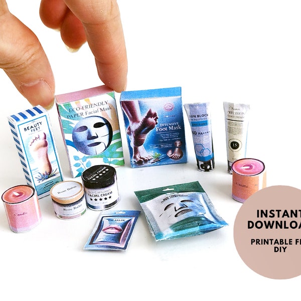 Paper Skin Care Doll - Etsy