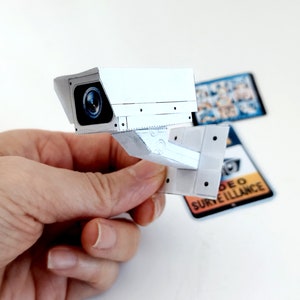 Printable 3 Items CCTV Set, Camera Set for Dollhouse Security ,1:6 ...