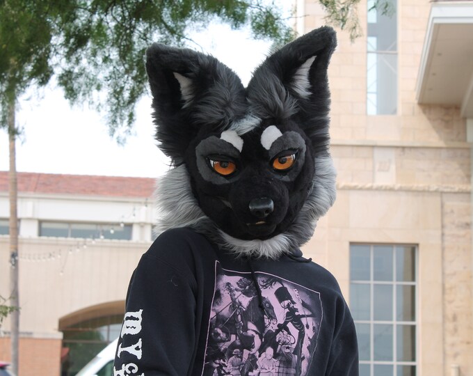 Quakezart Semi-realistic Silver Fox Fursuit - Etsy