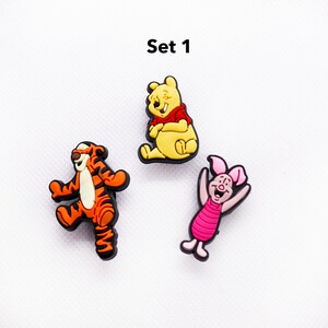 Winnie the Pooh Shoe Croc Charms Set Cartoon Characters, Eeyore and ...
