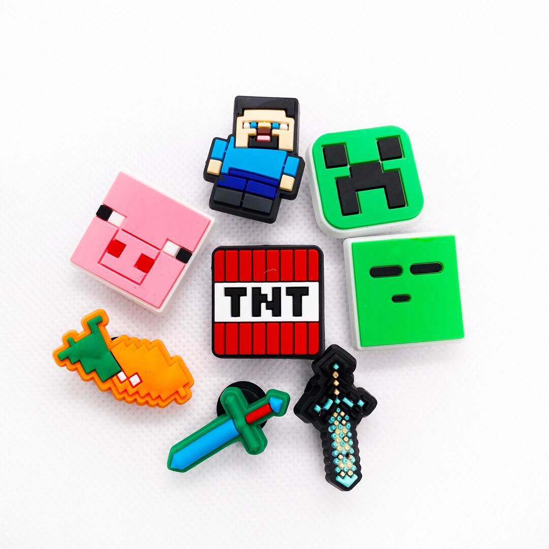 Minecraft Game Croc Charms Jibbitz Set for Clogs Shoe Accessories ...