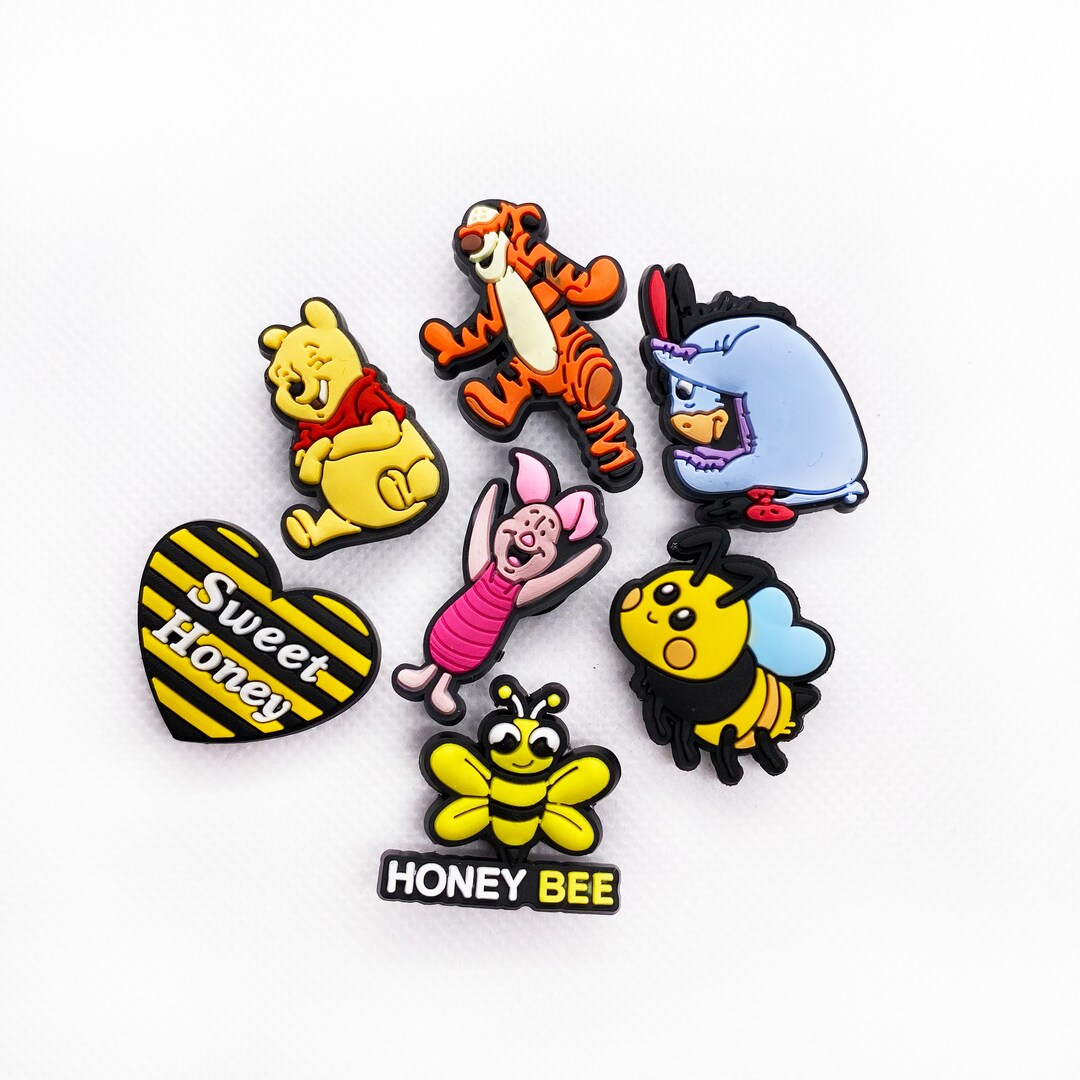 Winnie the Pooh Shoe Croc Charms Set Cartoon Characters, Eeyore and ...
