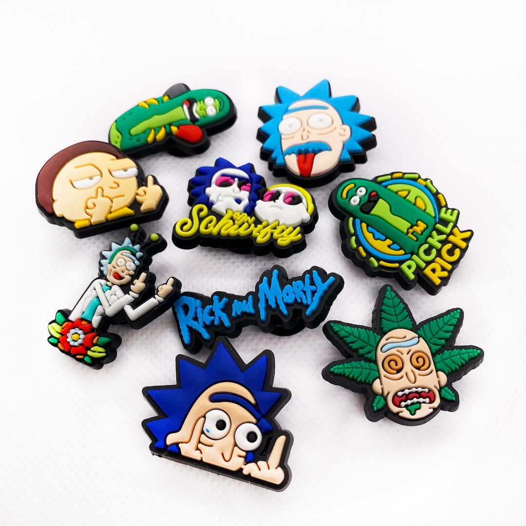 Rick and Morty Croc Charms Jibbitz Set: Explore Dimensional Style With ...