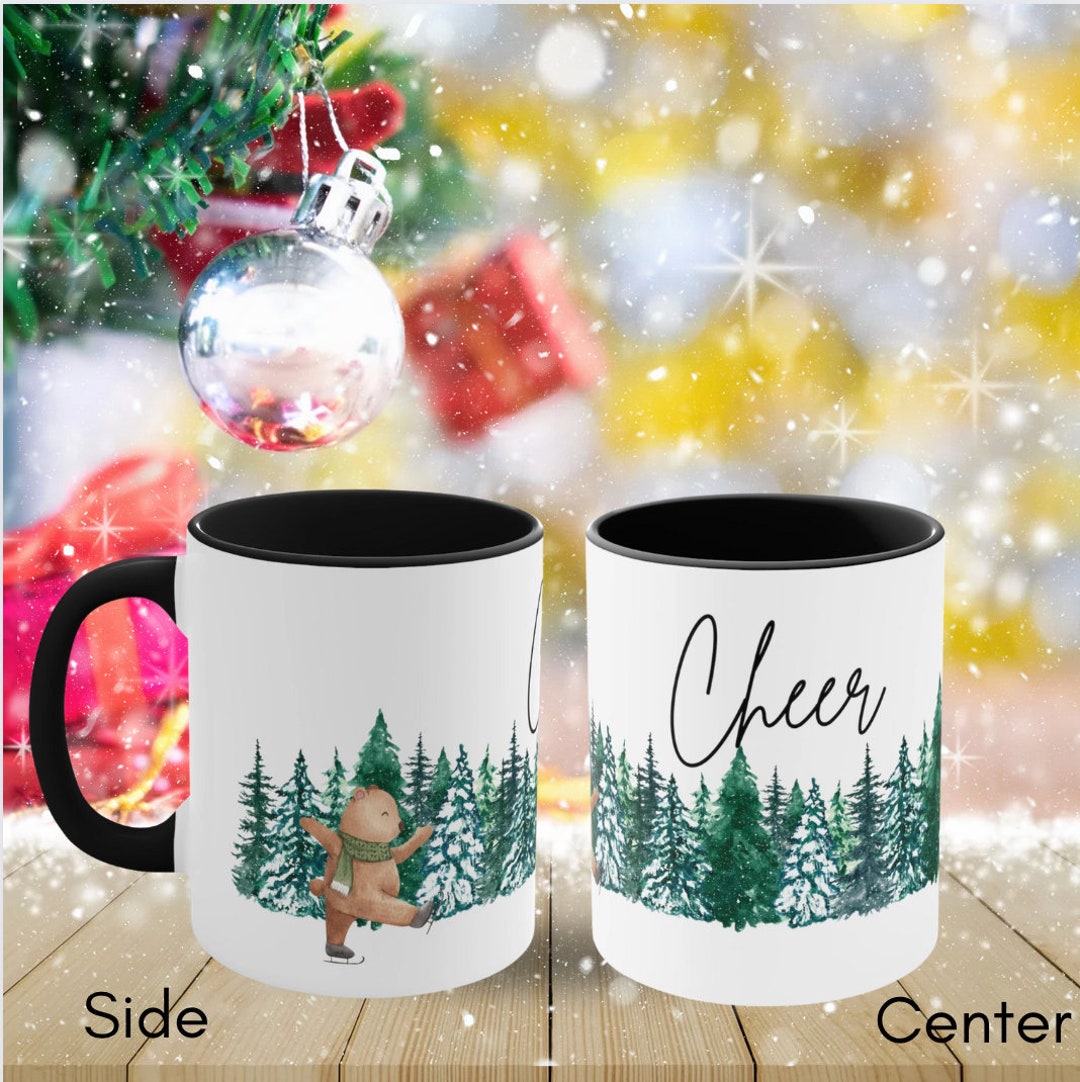 Hot Cocoa Mug-christmas Hostess Gift Winter Forest Mug - Etsy