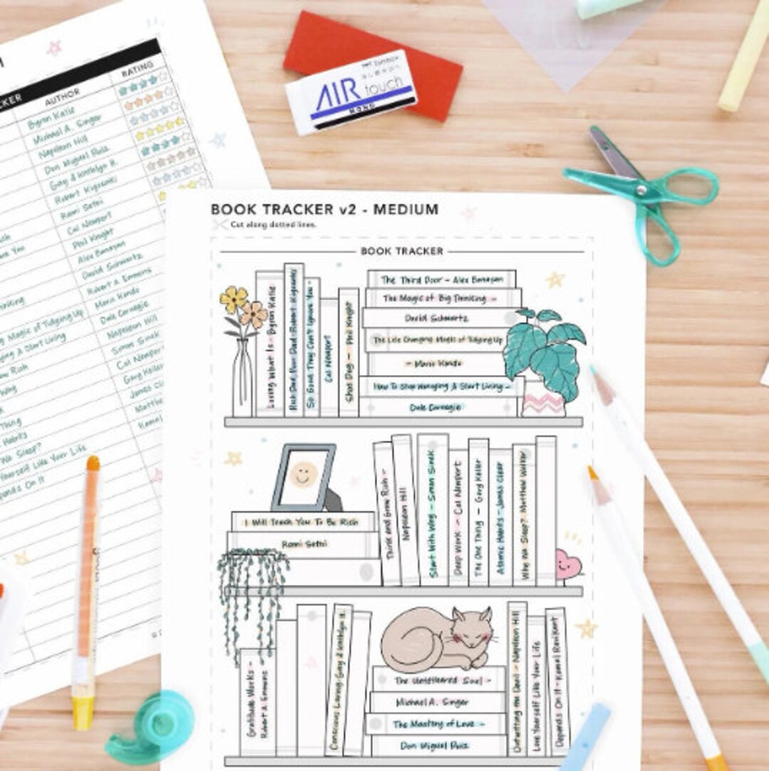 Printable Reading Journal Minimal Reading Planner Book - Etsy