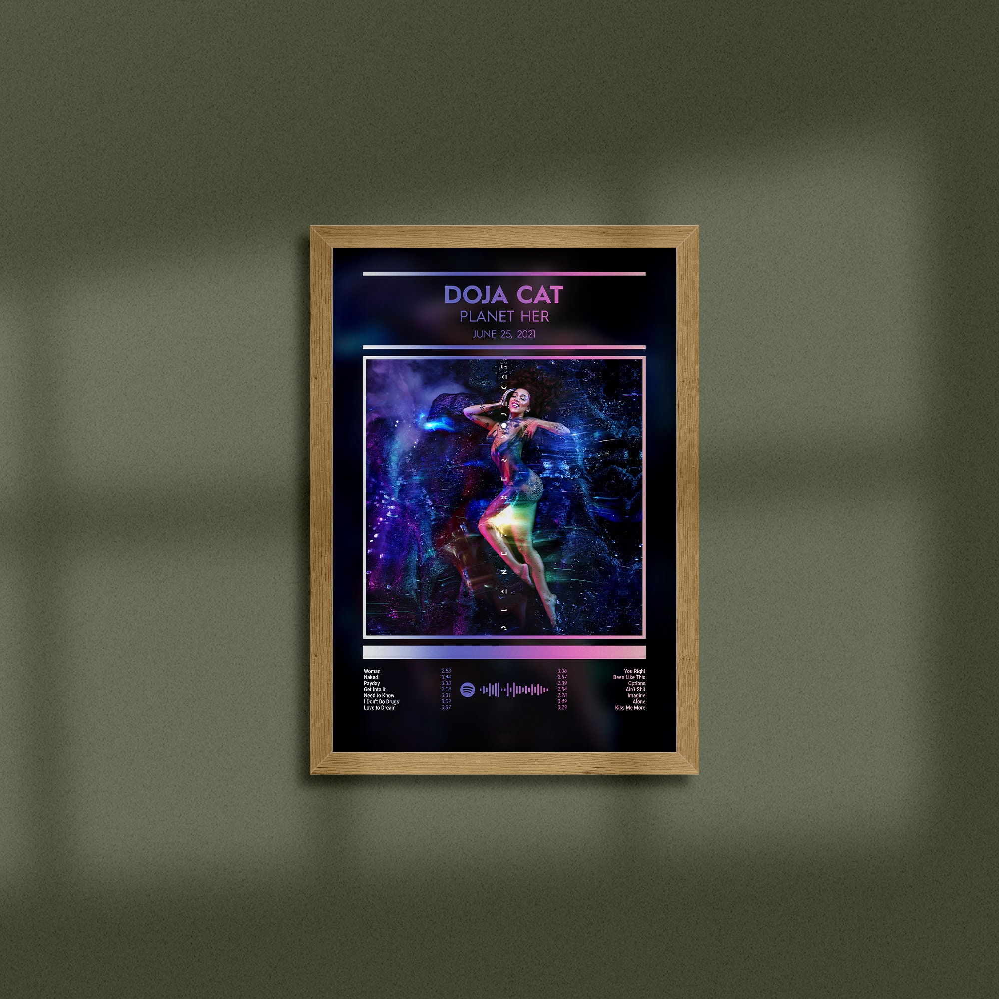 Doja Cat Poster Planet Her Poster Doja Cat Album Cover Poster vendido ...