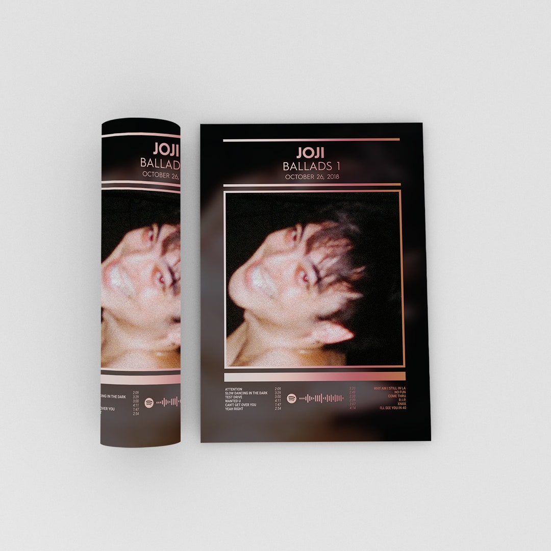 Joji Poster Ballads 1 Posterjoji Album Cover Prints Custom - Etsy