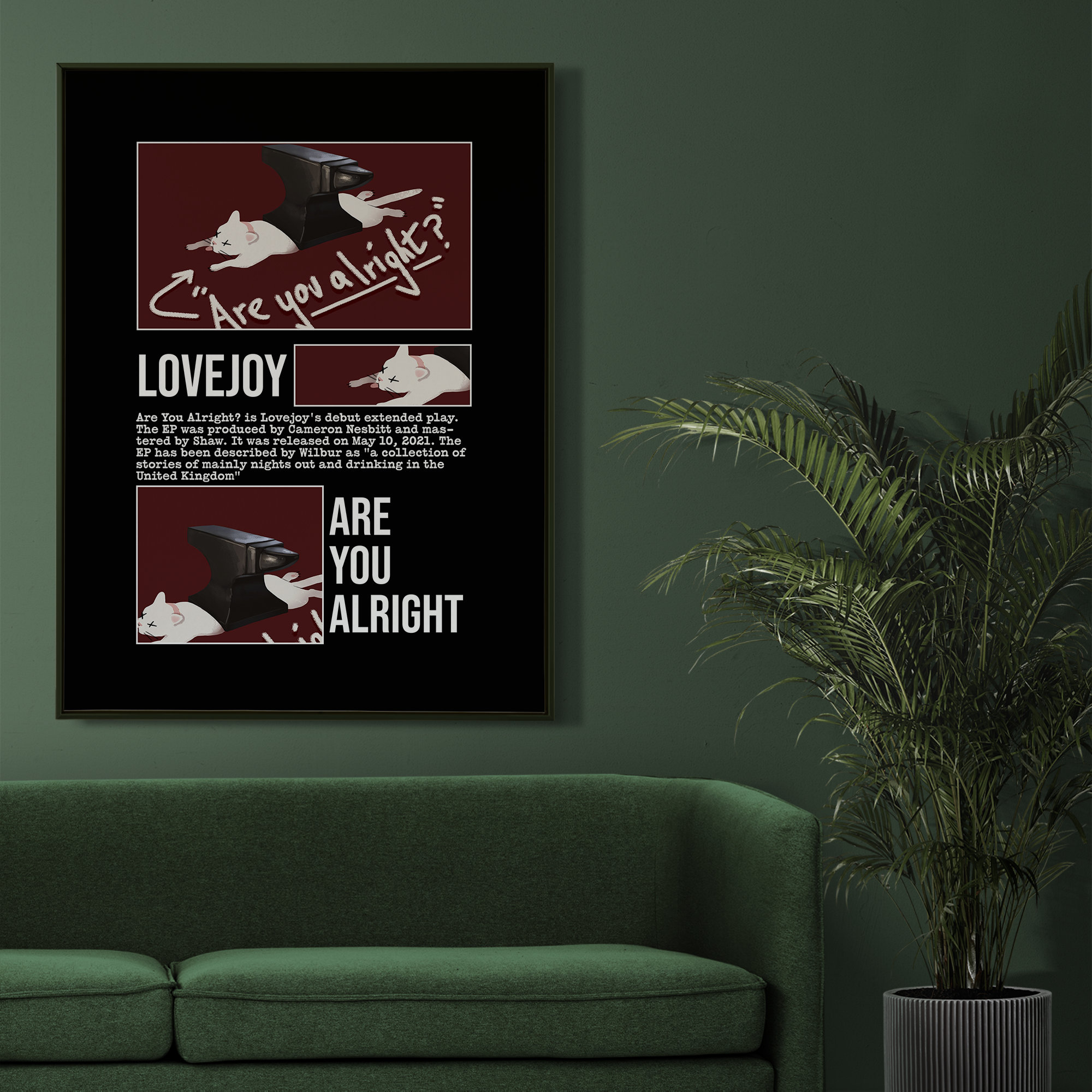 Lovejoy Poster Are You Alright Poster Lovejoy Album Cover - Etsy Hong Kong