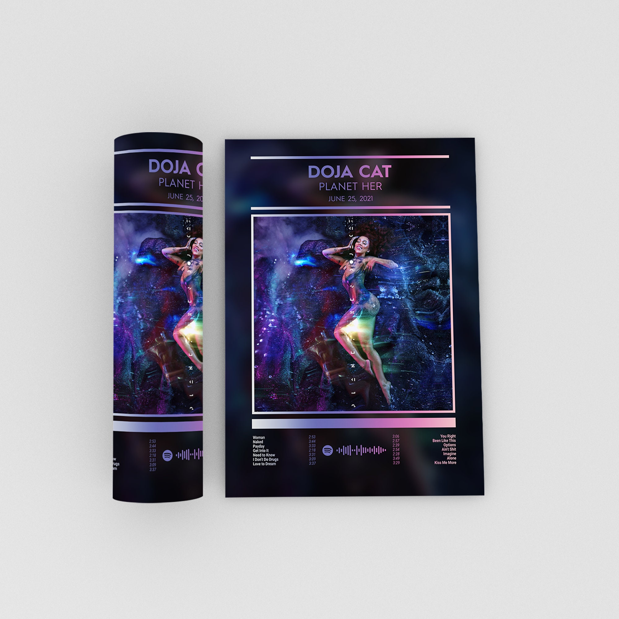 Doja Cat Poster Planet Her Poster Doja Cat Album Cover Poster vendido ...