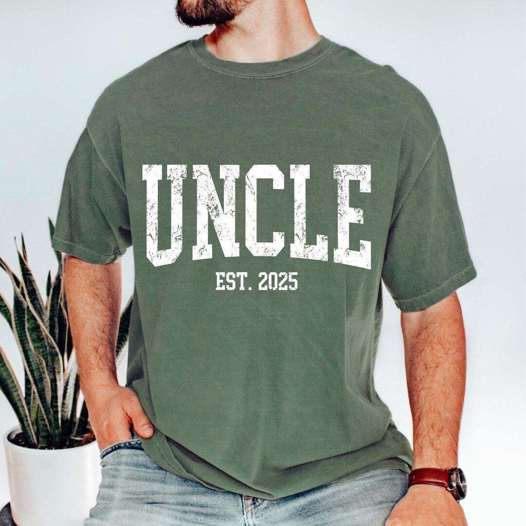 Comfort Colors® Retro Uncle EST Shirt, Uncle Birthday Gift, New Uncle ...