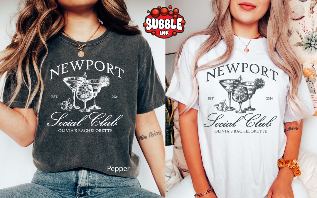 Comfort Colors Custom Social Club Shirt, Luxury Bachelorette Shirts ...