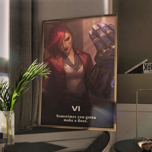 Arcane Wall Art Jinx Poster Vi Room Decor Gift Arcane - Etsy