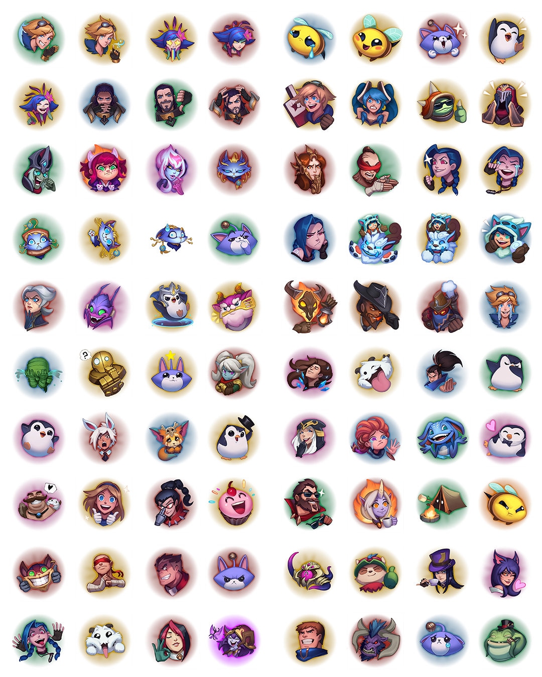 200 League of Legends Sticker Emotes Collection, Planner Stickers, Lol ...