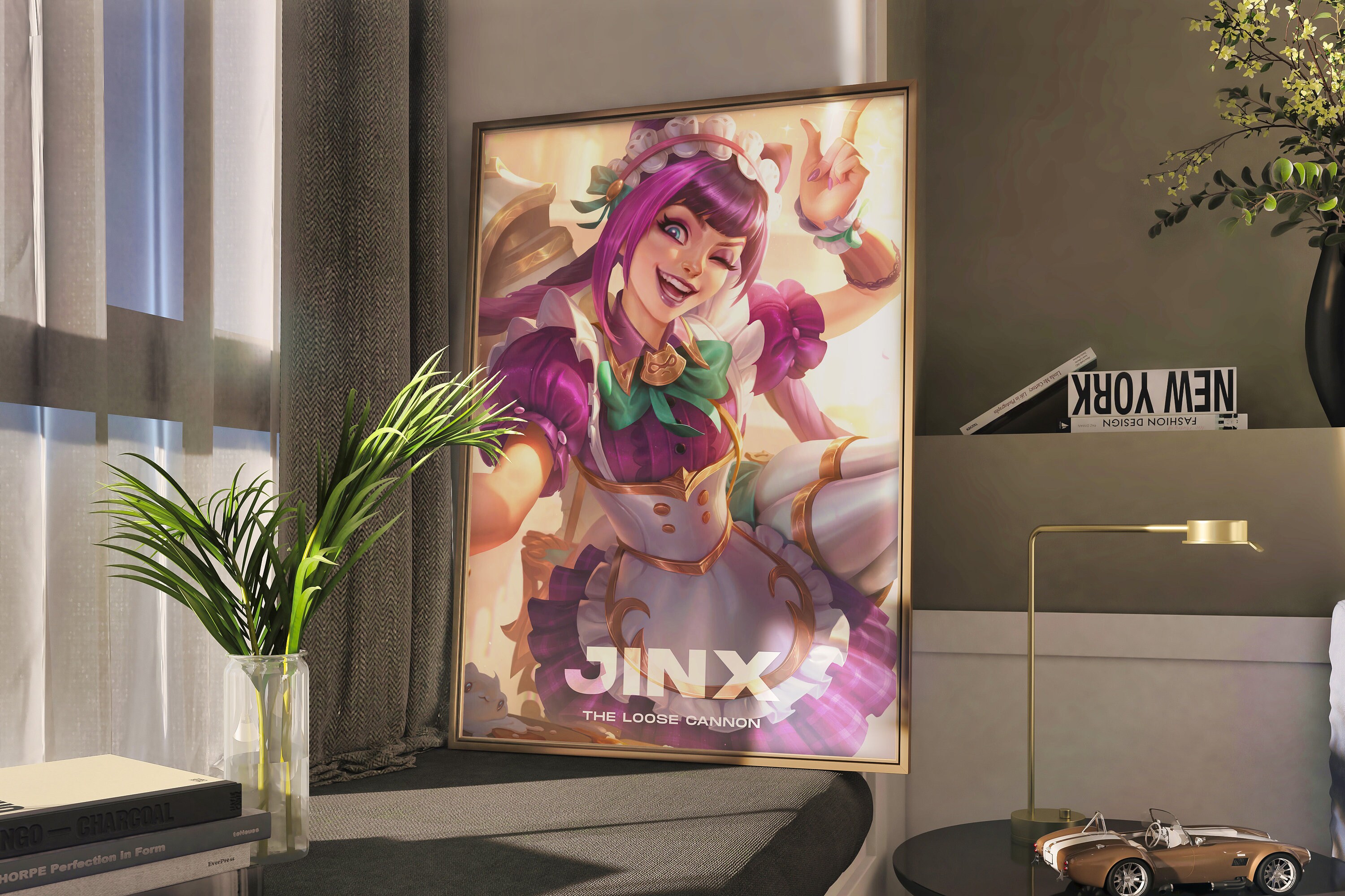 Jinx Poster Collection All Skins League of Legends Gaming Wall Art ...